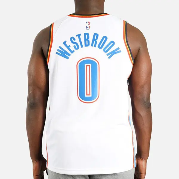 Nike Oklahoma City Thunder Russell Westbrook Association Edition Jersey #0