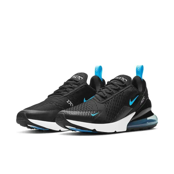 Nike Max 270 Athletic Sneakers - Black/blue/white