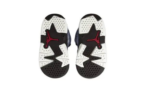 JORDAN Air 6 Retro Washed Denim Sneakers - Blue