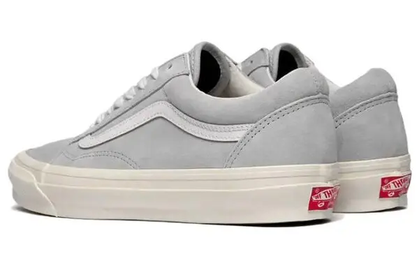 VANS Og Old Skool Lx "pig Suede" Lace-up Sneakers - Gray/white