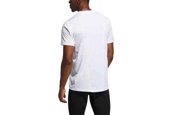 Adidas Training Sports Elastic Short Sleeve T-shirt - White
