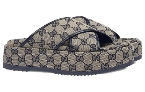 Gucci Gg Platform Slide Sandal