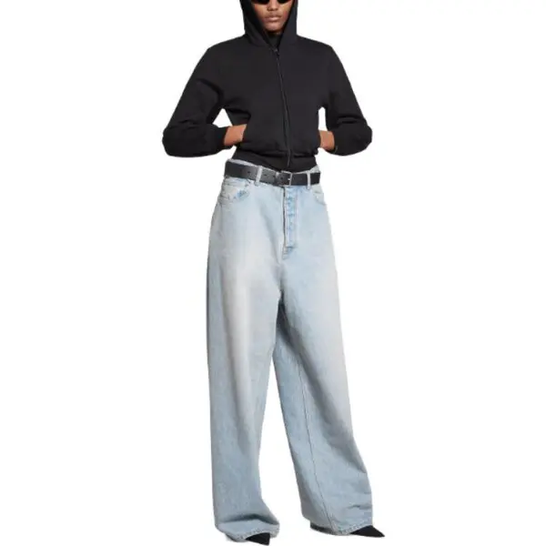 Balenciaga Baggy Jeans Light Wash Denim