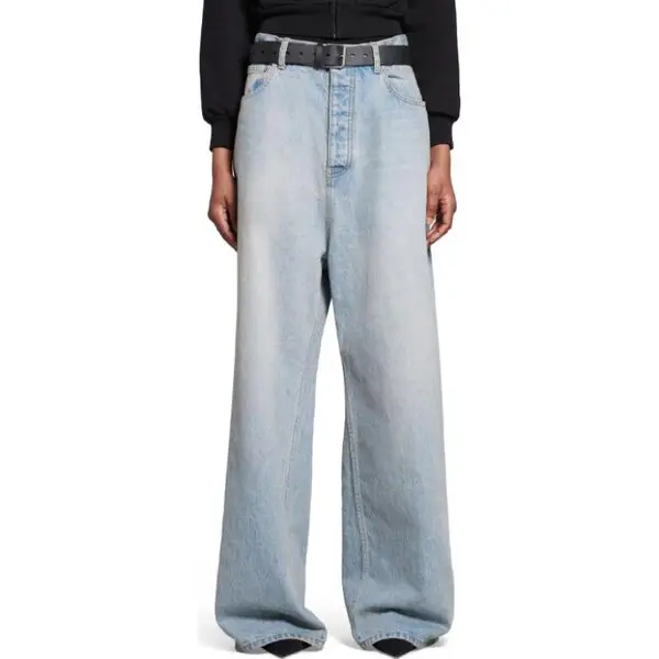 Balenciaga Baggy Jeans Light Wash Denim