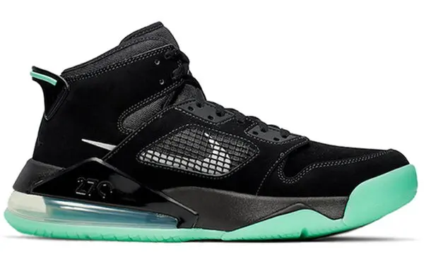 JORDAN Mars 270 High Top Sneakers - Black/reflect Silver-green Glow