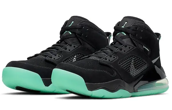 JORDAN Mars 270 High Top Sneakers - Black/reflect Silver-green Glow