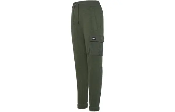 Nike Sports Side Pocket Bundle Feet Long Pants/trousers Green