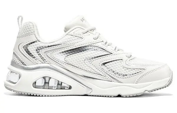 Sketchers Athletic Lace-up Sneakers - White/silver