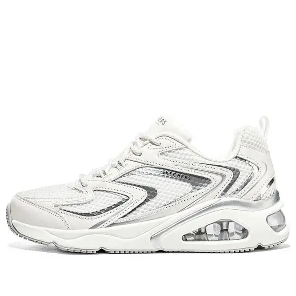 Sketchers Athletic Lace-up Sneakers - White/silver
