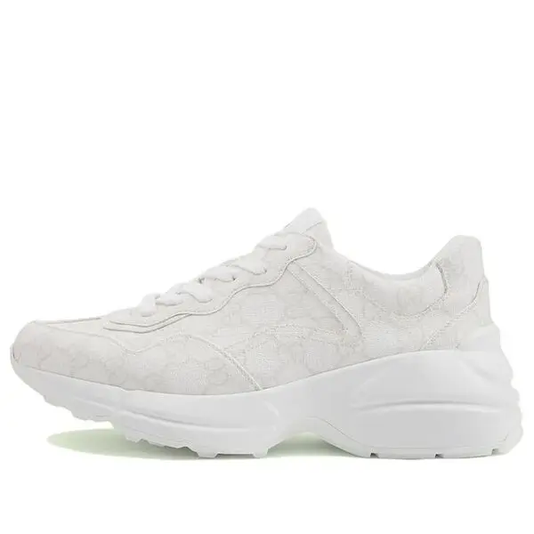 Gucci Rhyton Monogram Sneakers - White