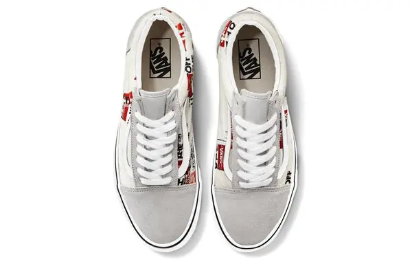 VANS Old Skool "packing Tape" Low Top Sneakers - Graywhitered