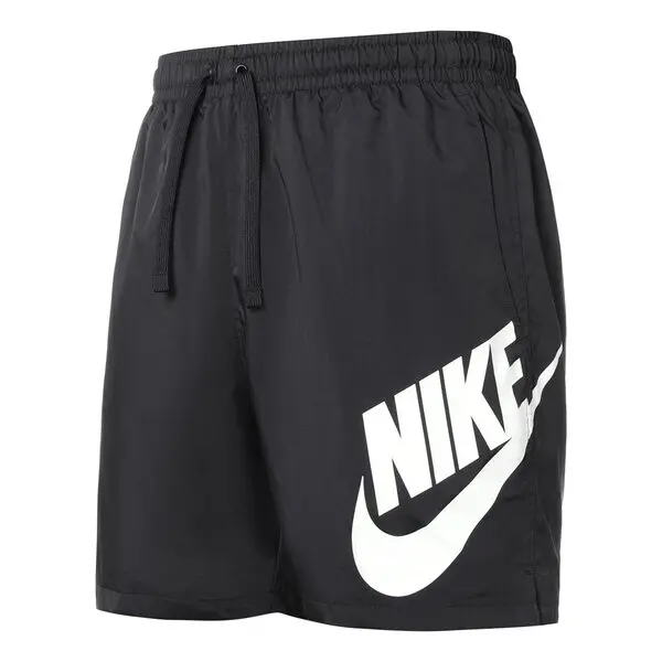 Nike Large Logo Woven Sports Shorts - Black