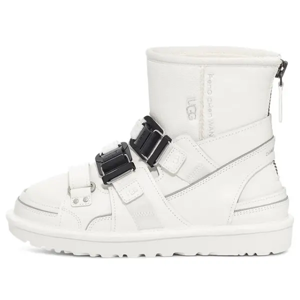 UGG Feng Chen Wang X Leather High-top Boots - White