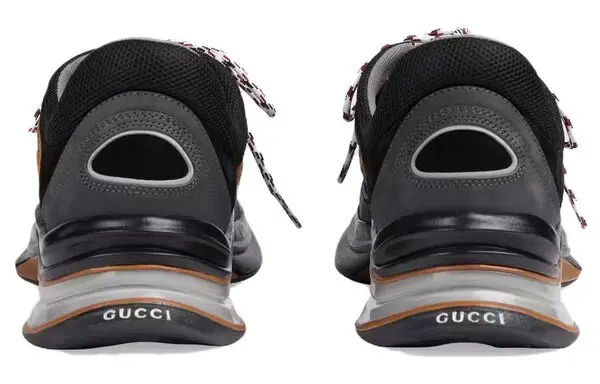 Gucci Run Suede Sneakers - Black/grey Suede