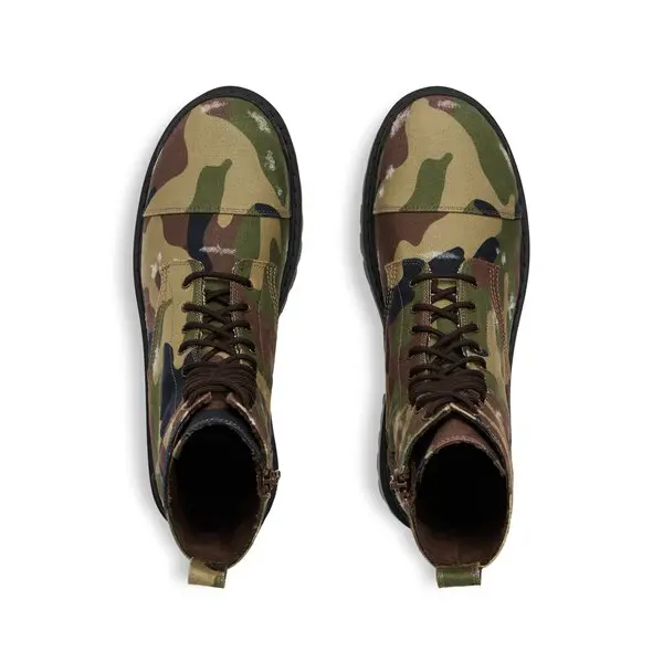 Balenciaga Strike Camo Print Combat Boots