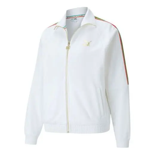 PUMA World Resonance Series Zipper Knit Track Jacket - White