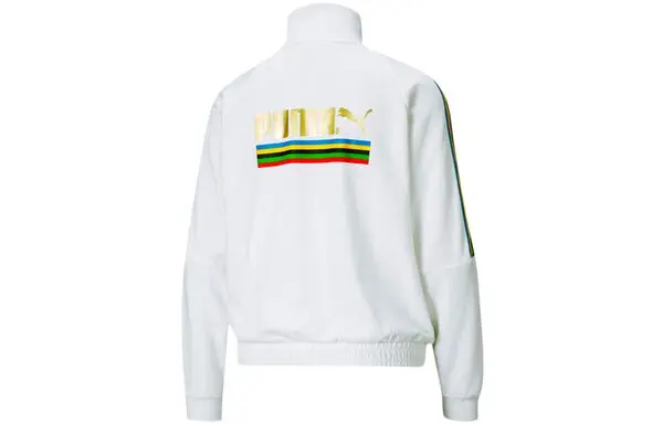 PUMA World Resonance Series Zipper Knit Track Jacket - White