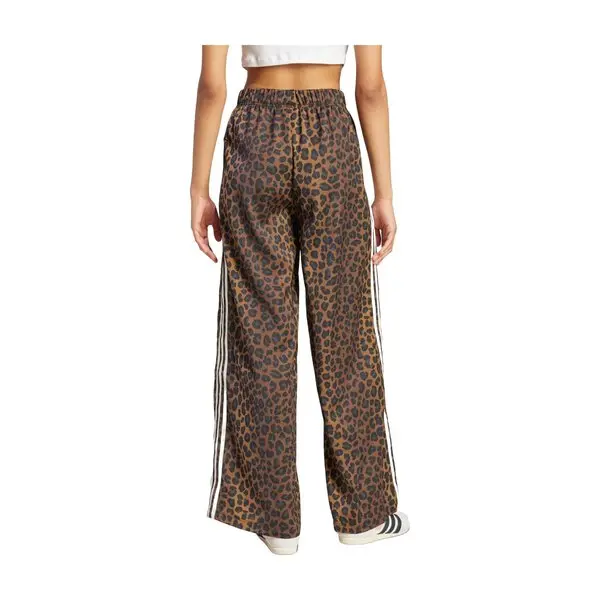 Adidas Wide Leg Satin Pants With Animal Print - Multicolor/bronze Strata