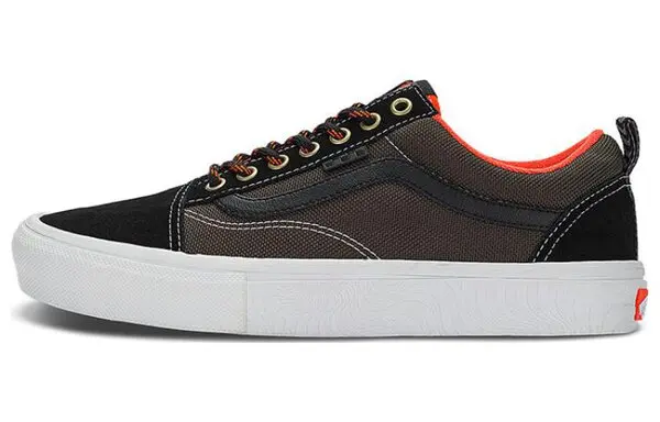 VANS Old Skool X Spitfire Skate Shoes - Black/red Flame