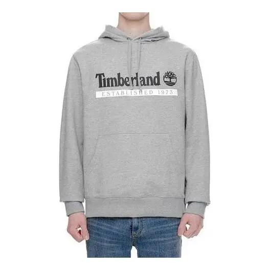 Timberland Logo Hoodie - Grey/white/black
