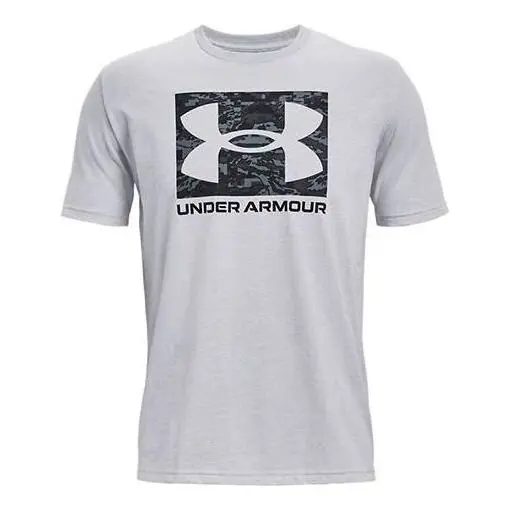 Under Armour Abc Camo Boxed Logo Short Sleeve T-shirt - Light Grey