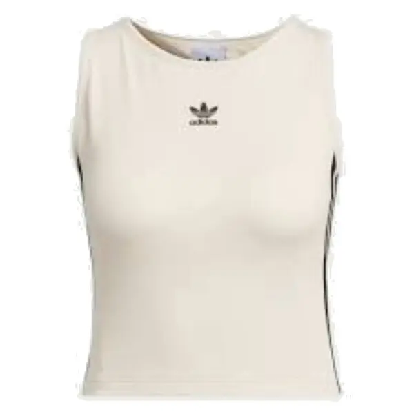 Adidas 3-stripes Padded Tank Top - White