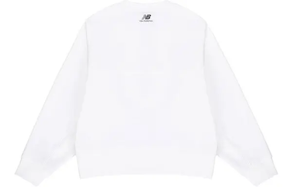 NEW BALANCE Alphabet Print Crewneck Sweatshirt - White
