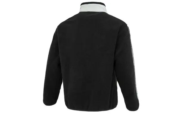 Adidas Athletic Stand Collar Zip-up Fleece Jacket