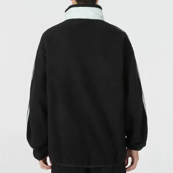 Adidas Athletic Stand Collar Zip-up Fleece Jacket