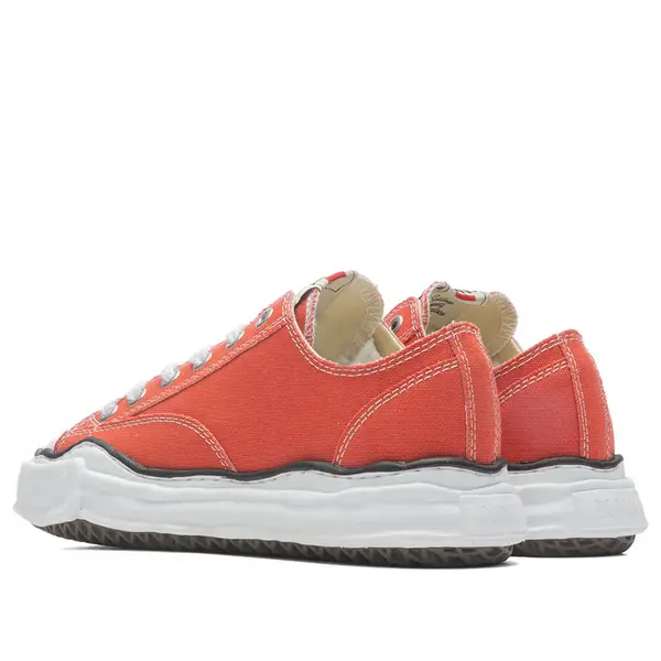 Mihara Yasuhiro Peterson Canvas Low Top Sneakers - Orange/white
