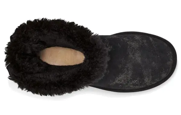 UGG Mini Bailey Bow Glimmer Boots - Black