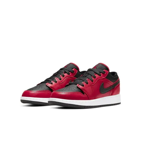 JORDAN 1 Low "reverse Bred Pebbled - Red/black