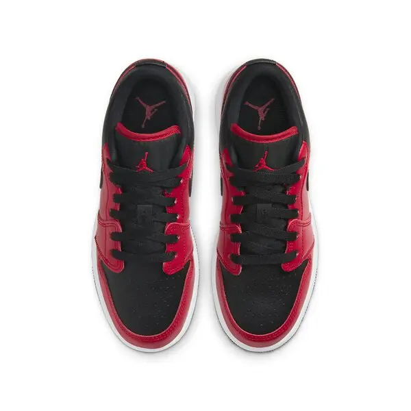 JORDAN 1 Low "reverse Bred Pebbled - Red/black