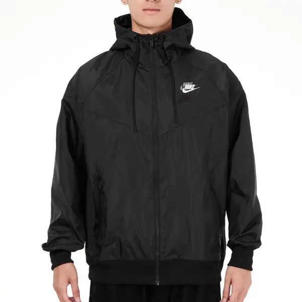 Nike Embroidered Logo Sports Woven Hooded Jacket