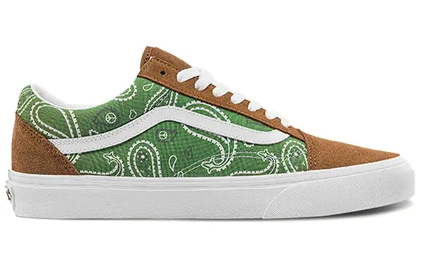 VANS Old Skool Peace Paisley Low Top Sneakers - Blue/green