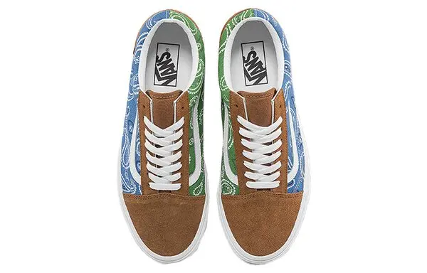 VANS Old Skool Peace Paisley Low Top Sneakers - Blue/green