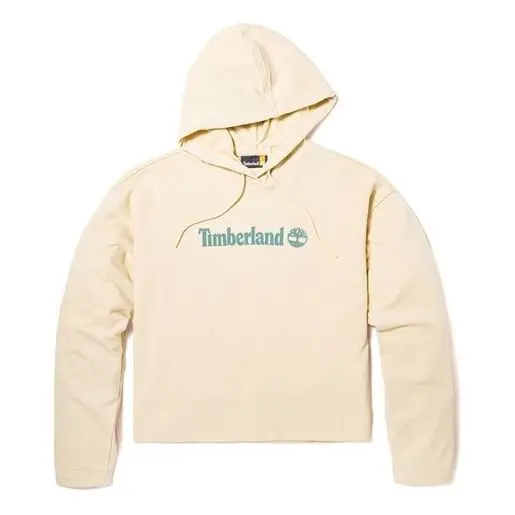 Timberland Brand" Logo Hoodie - White/blue