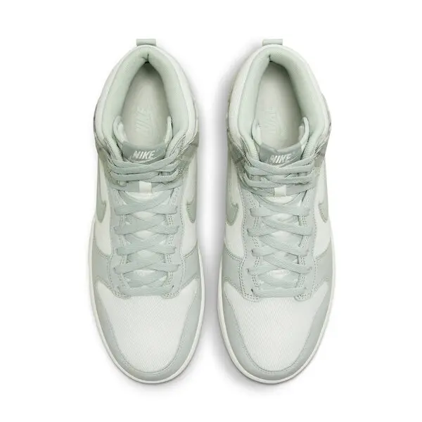 Nike Dunk High Se "mint Plaid" Sneakers - Green/white