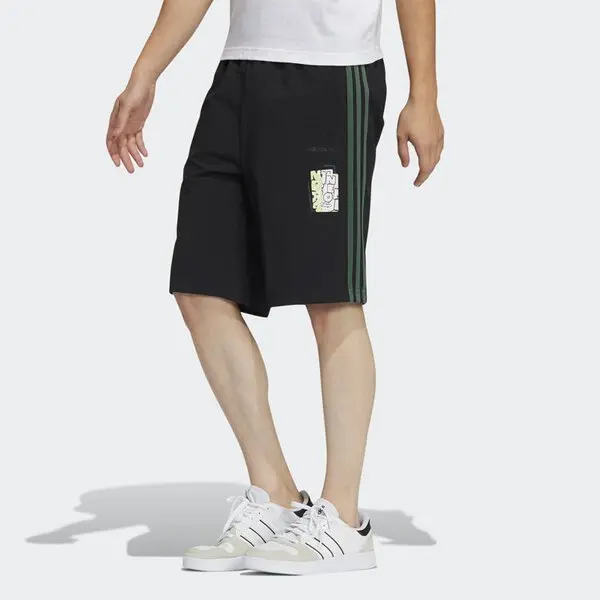 Adidas Neo Shorts With Graffiti Print