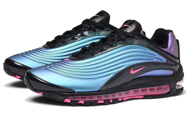 Nike Max Deluxe 'throwback Future' Sneakers - Black/laser Fuchsia