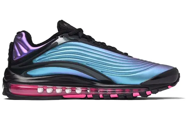 Nike Max Deluxe 'throwback Future' Sneakers - Black/laser Fuchsia