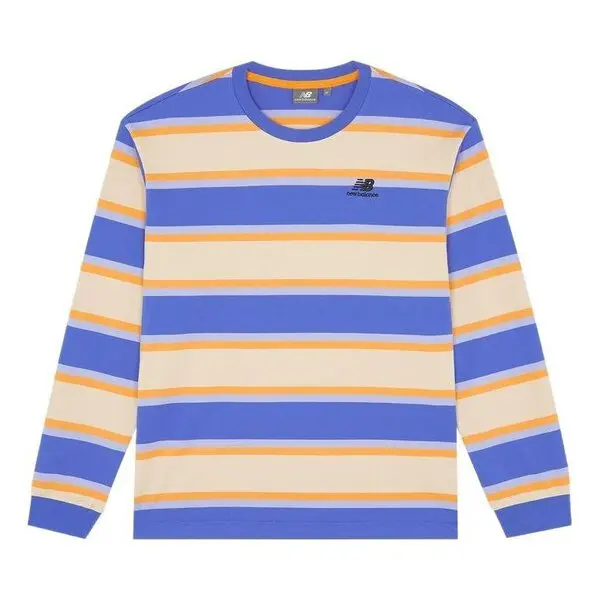 NEW BALANCE Classic Long Sleeve T-shirt Asia Sizing 'blue Orange