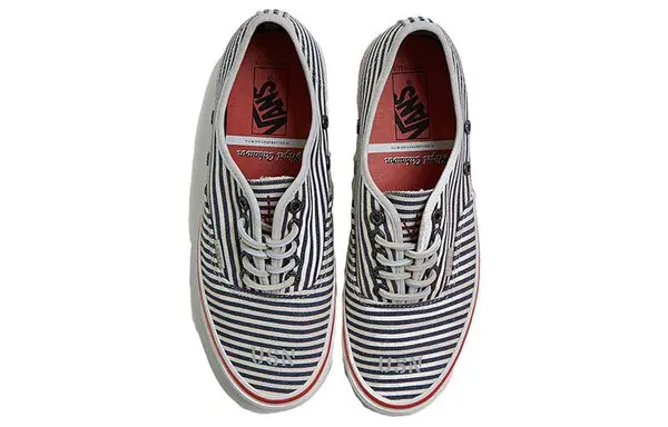 VANS Authentic X Nigel Cabourn Low Top Sneakers - Black/white/red