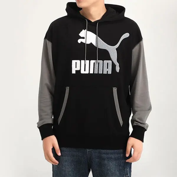 PUMA Colorblock Hooded Sports Sweatshirt