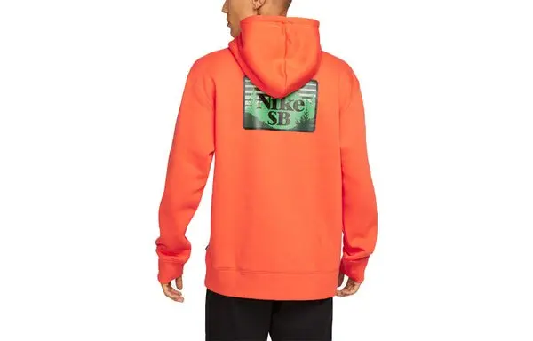 Nike Solid Color Logo Pullover Hooded Long Sleeve - Multi-color