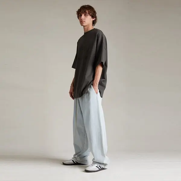 Fear Of God Relaxed Fit Light Wash Denim Pants
