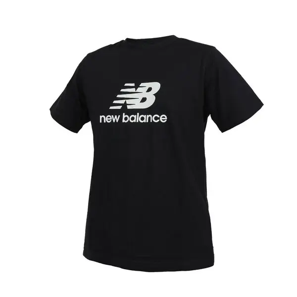 NEW BALANCE Logo T-shirt Asia Sizing 'black - Black/white