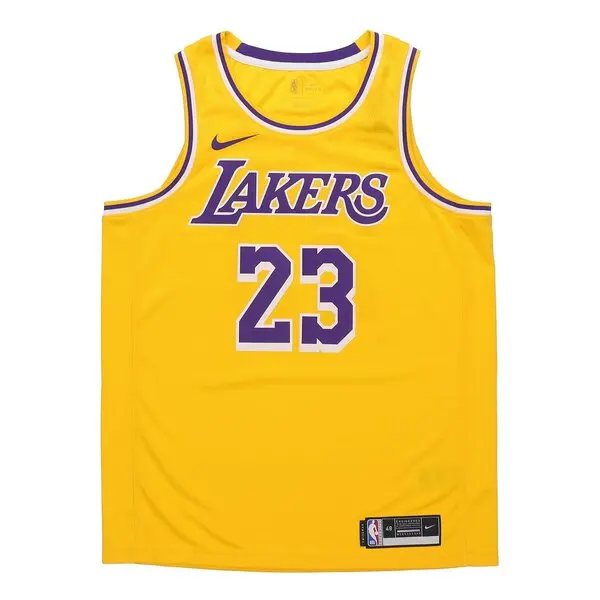 Nike Los Angeles Lakers Lebron James Icon Edition Swingman Jersey - Yellow