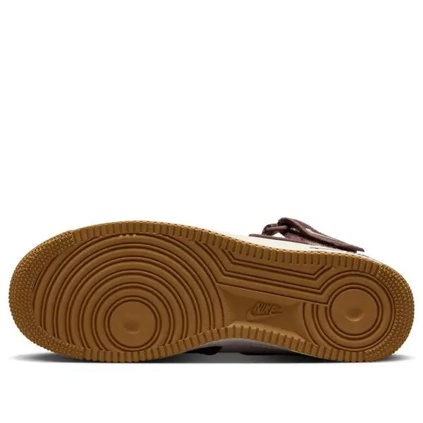 Nike Force 1 Mid "brown Plaid - Brown/cream