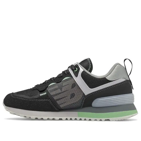 NEW BALANCE 574 Athletic Sneakers - Black/green